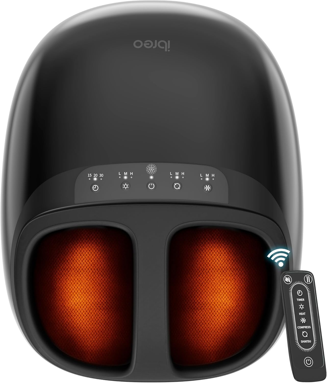 ibreo Foot Massager Machine with Heat, Deep Kneading, Air Compression ...