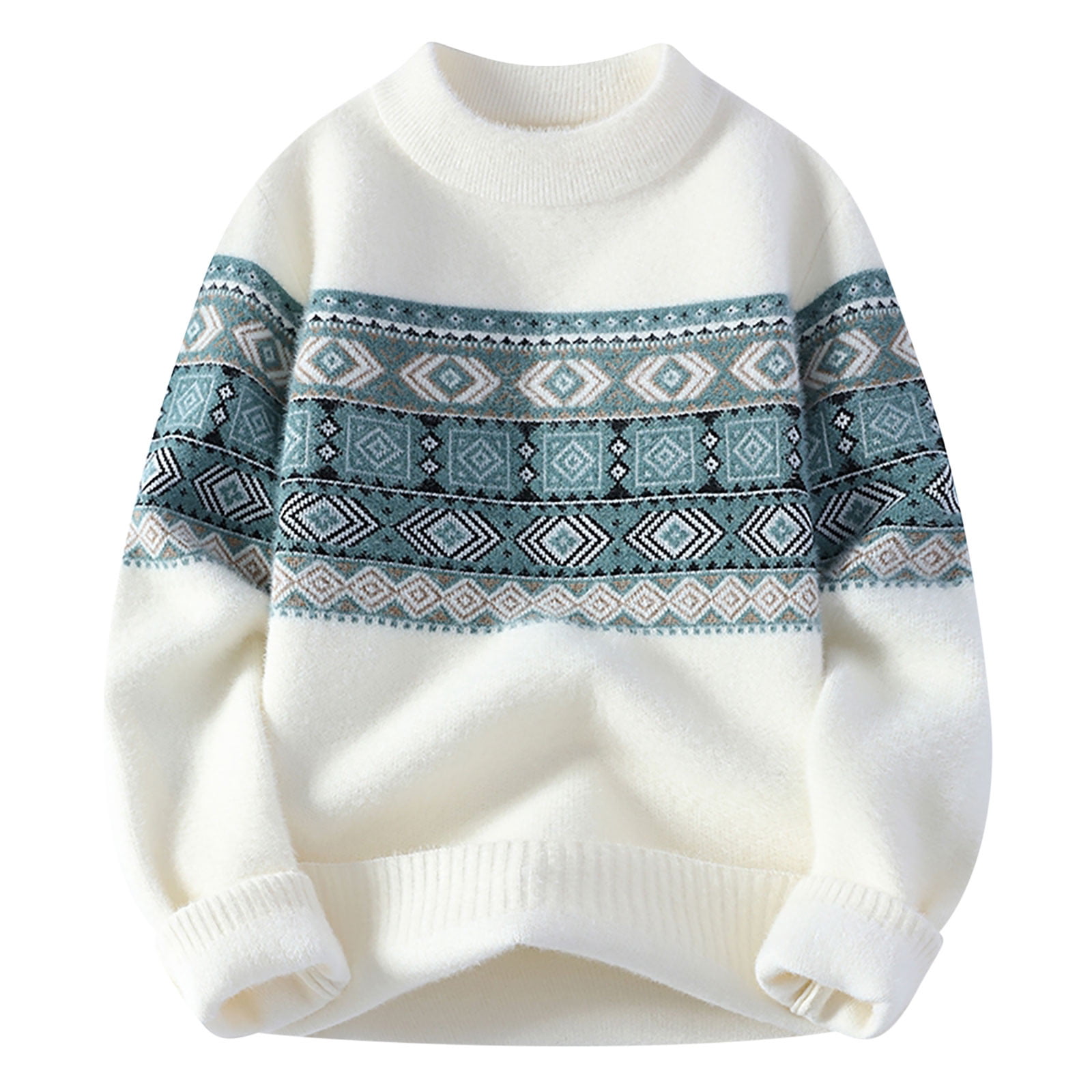 ibuvkizy Fall Sweaters for Men!Men's Casual Knitted Sweaters Warm ...