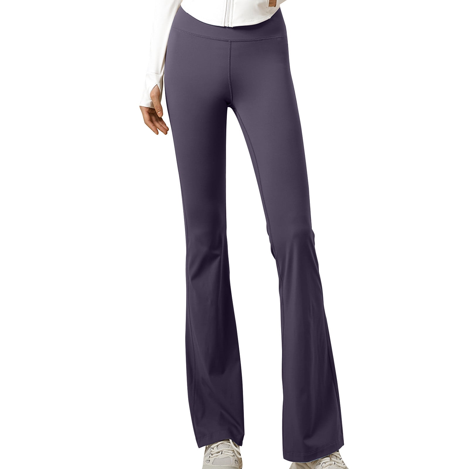 ibuvkizy Flare Leggings for Women,Women's High Stretch Seamless High ...