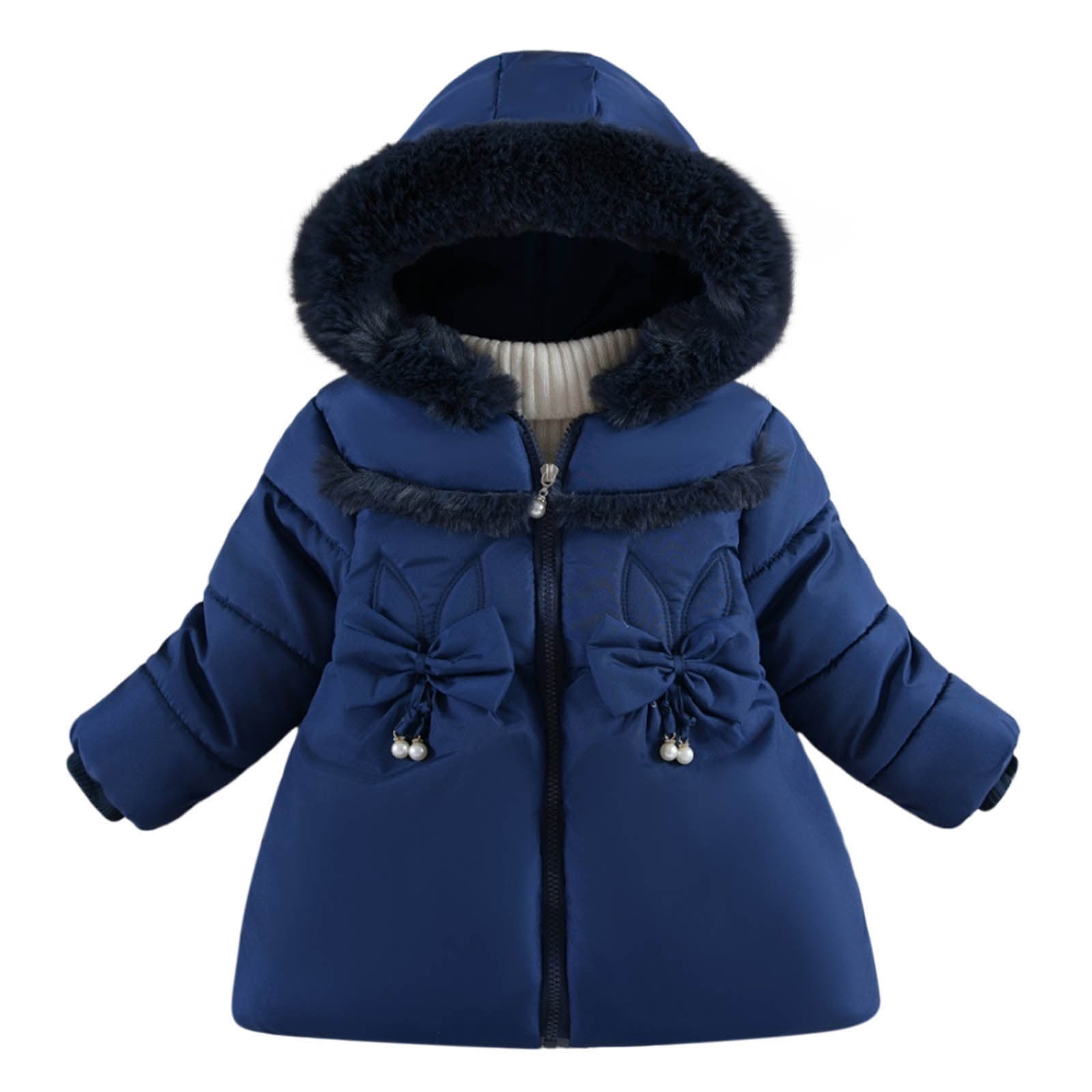 ibuvkizy Winter Coats for Girls Clearance!Girls Winter Clothes Plus Velvet Thickened Fashionable ...