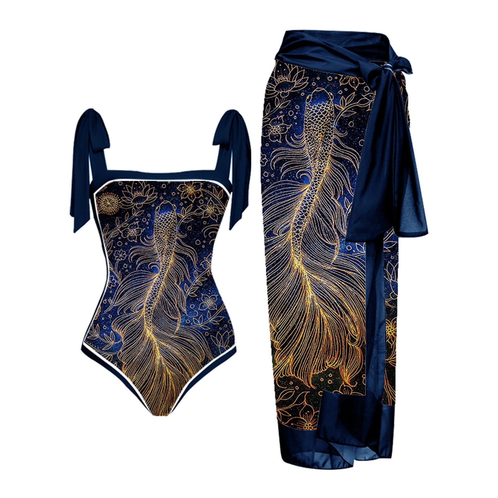 ibuvkizy Women Bikini Swim Top Tankinis Swimsuits for Women One-piece ...