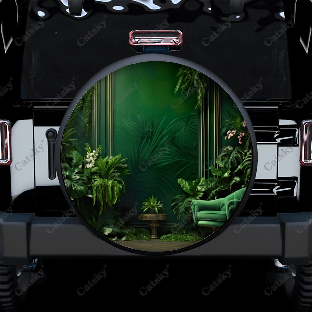 ic - Aesthetic Print Spare Tire Cover Waterproof Tire Wheel Protector ...