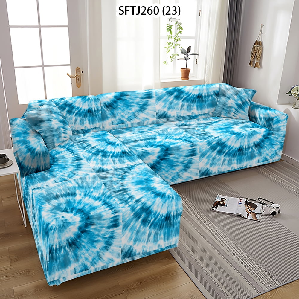 ic Effect Color Oil Painting Beauty Sofs Covers Corner Shaped Chaise Longue Sofa Slipcover ...