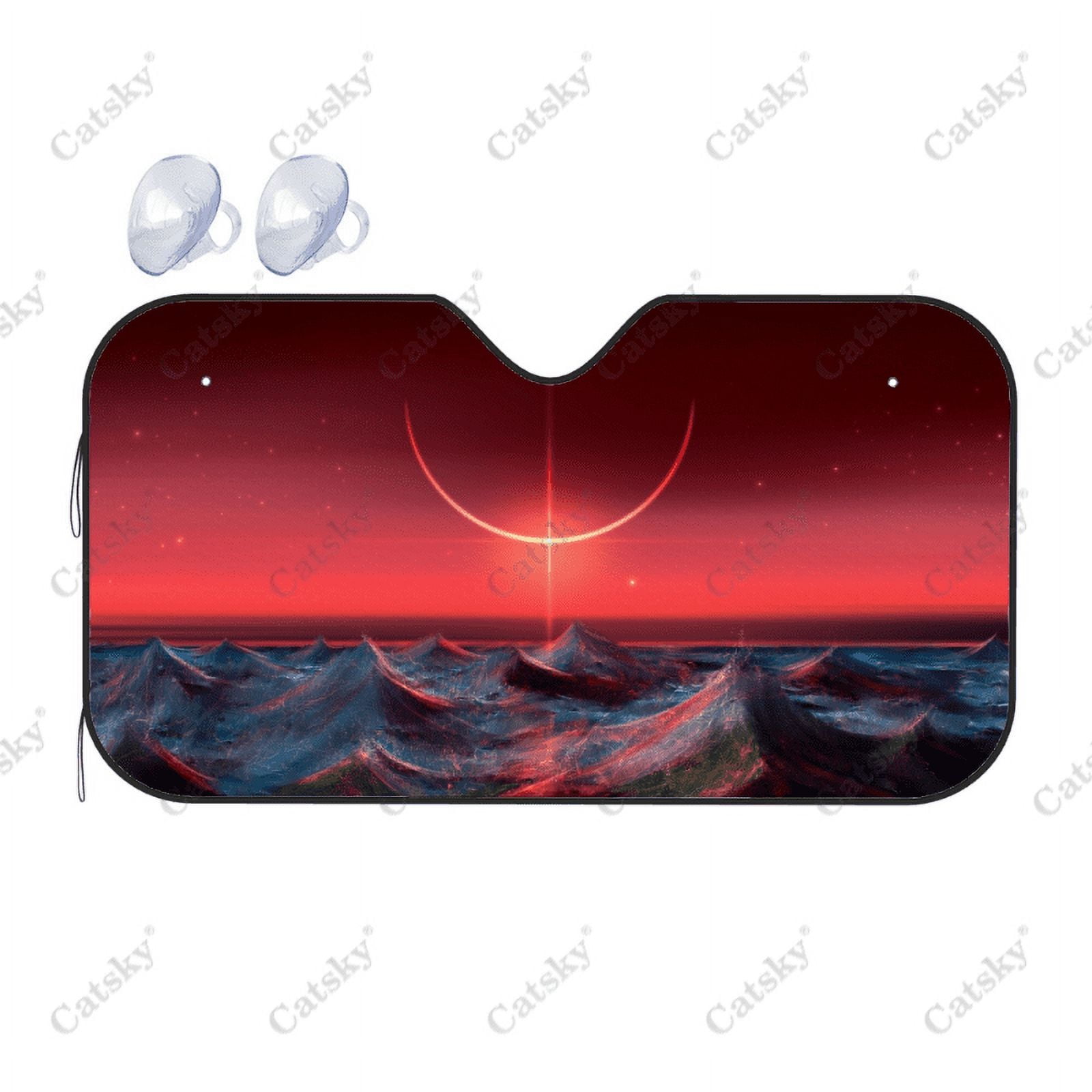 ic Ocean Car Windshield Cover Sun Shade Universal Folding Block UV Rays ...