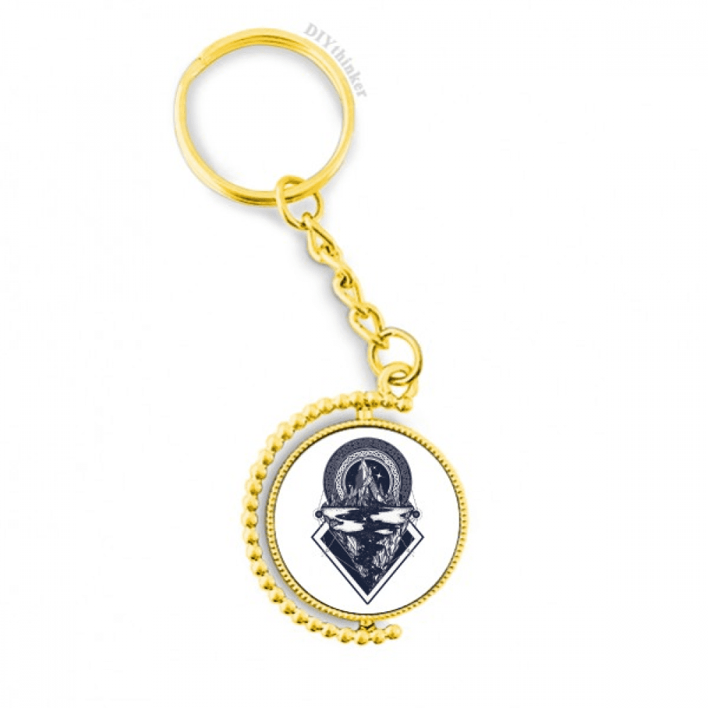 iceberg starry stream art pattern metal connector key chain accessory ...