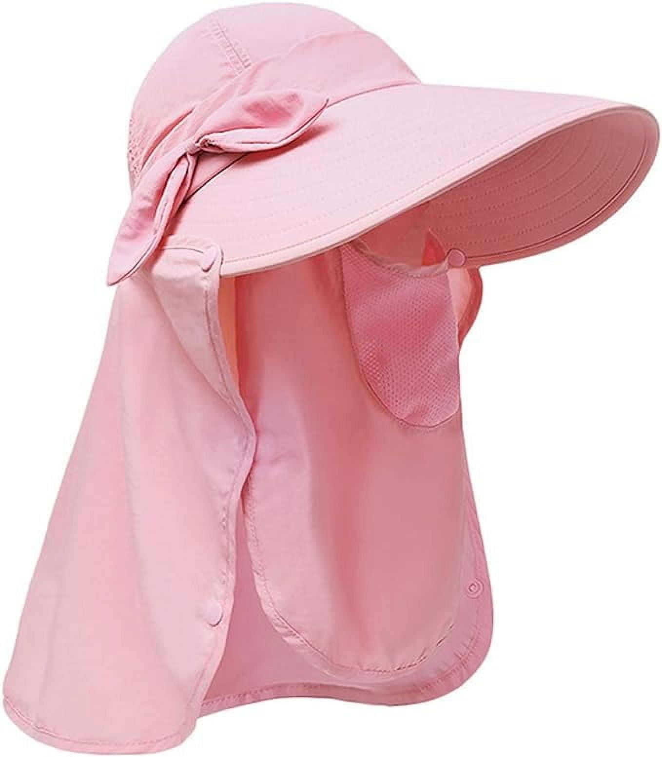 icolor Women Sun Cap Finshing Hats UPF+50 Detachable Face Mask Neck ...