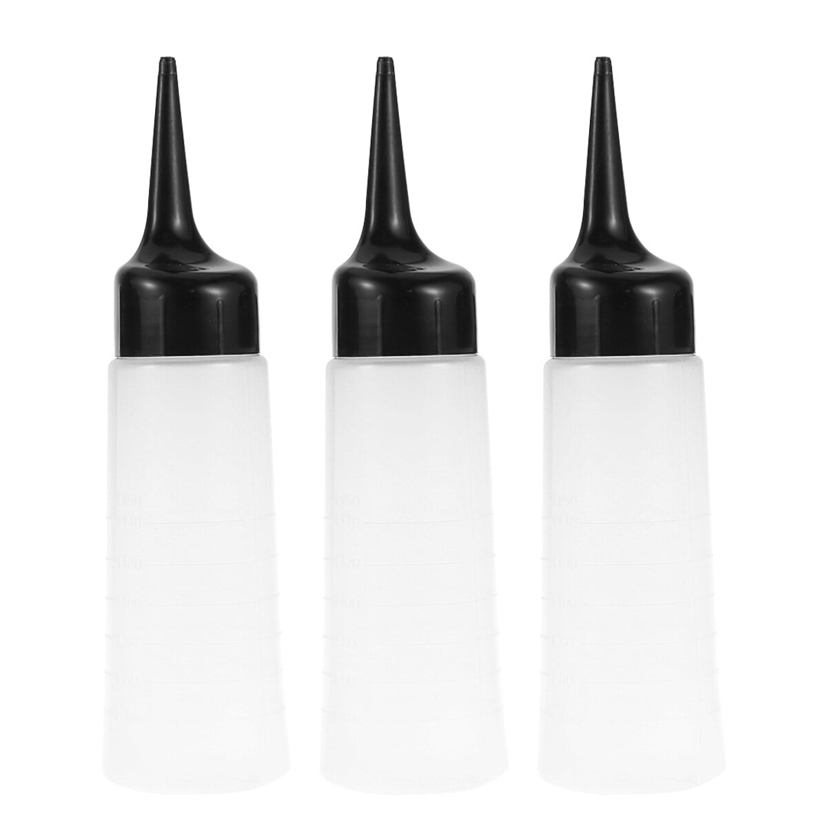 icolorfuled 3pc Hair Dye Squeeze Applicator Bottles with Scale for ...