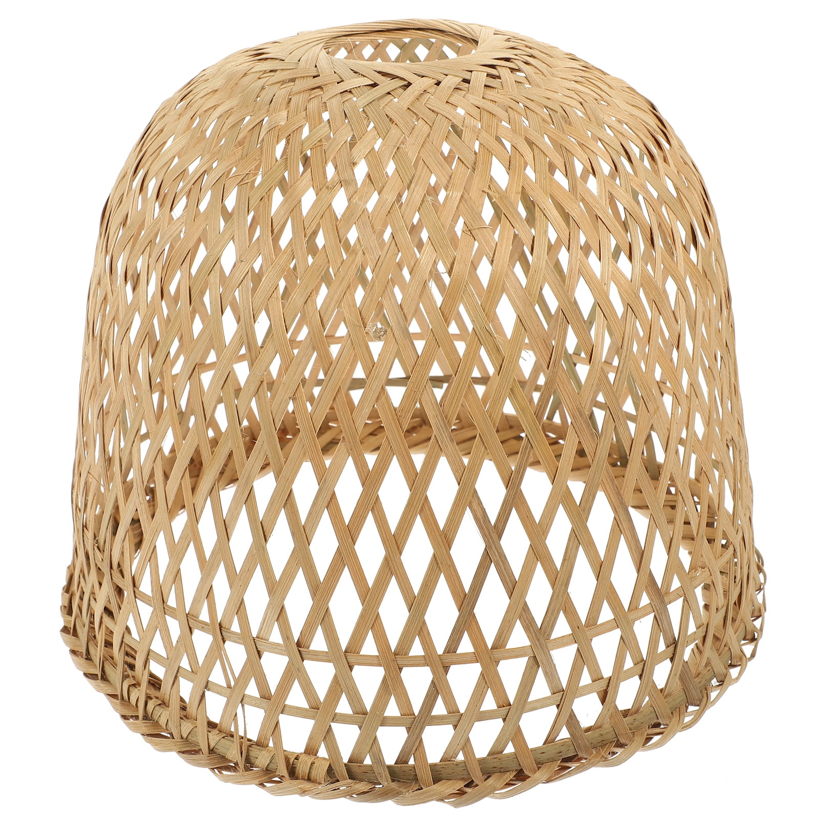 icolorfuled Bamboo Lampshade Ceiling Light Cover Pendant Rustic Fan ...