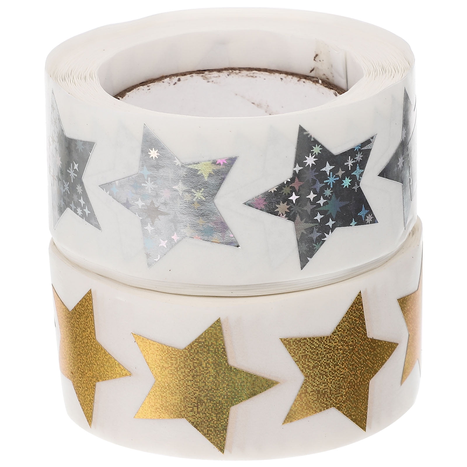 MLINS Bright Multi Color Star Stickers for Decoration Coated Paper Kids ...