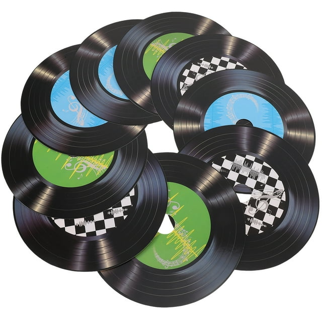 icolorfuled Vinyl Record Cutouts for Music Party Wall Decor - Walmart.com
