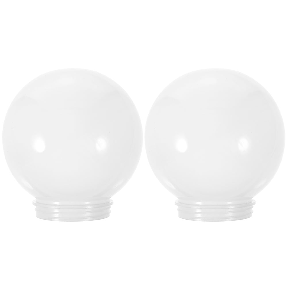 icolorfuled White Glass Globe Lamp Shades Replacement for Pendant Light ...