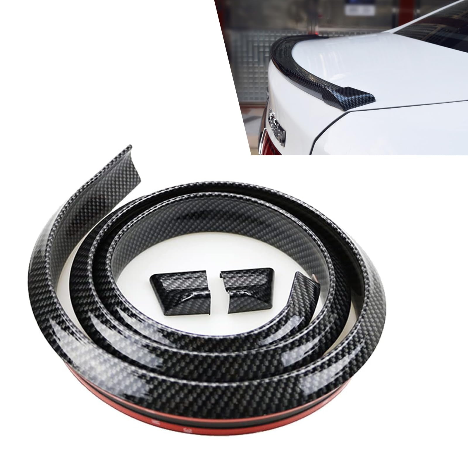 icykale 1 PC Car MMF7 Rear Spoiler Trunk Spoiler, Ft Black Trunk ...