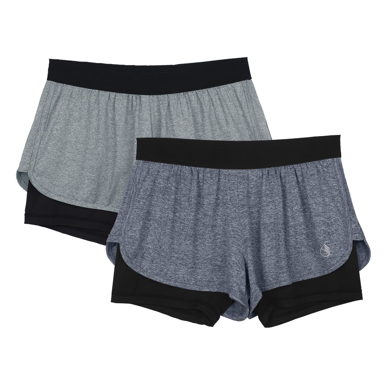 icyzone Exercise Athletic Jogging Shorts 2-in-1 - Walmart.com