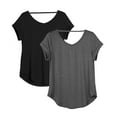 icyzone Open Back Yoga Shirts for Women - Exercise Workout Tops ...