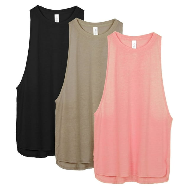 icyzone Workout Tank Tops for Women - Running Muscle Tank Sport ...