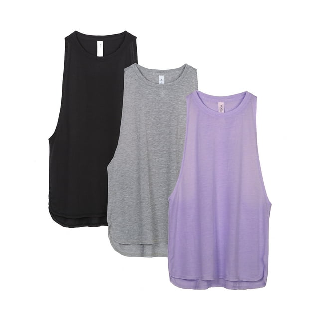 icyzone Workout Tank Tops for Women - Running Muscle Tank Sport ...