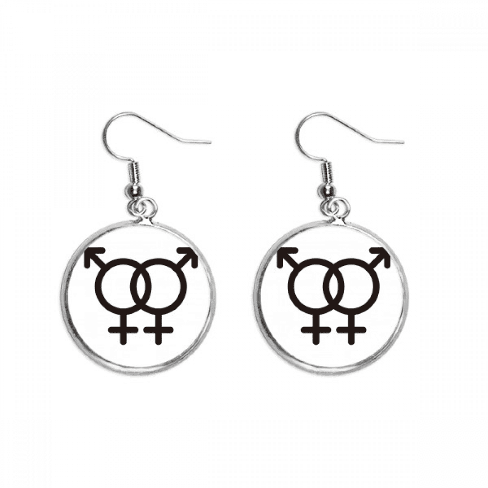 identifying rainbow equality double-number distinction ear dangle ...