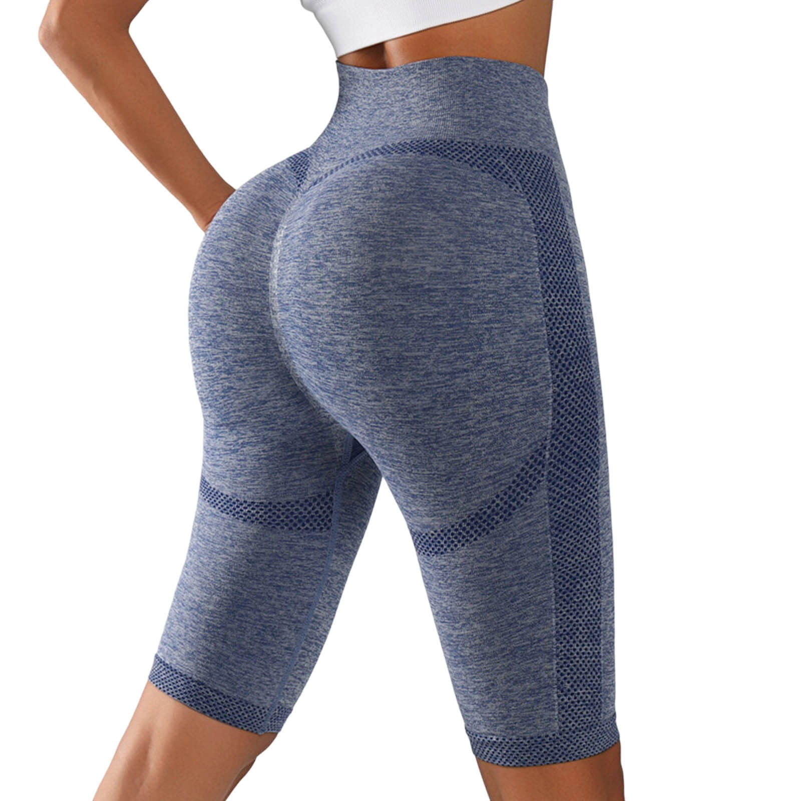 idosla Women's Athletic Yoga Shorts High Waist Tummy Control ...