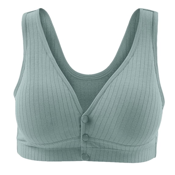 idosla Women's Pure Cotton Spandex Seamless Lounge Bra Nursing ...