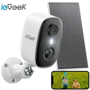 4MP Solar Outdoor Security Camera Wireless Battery Cameras, 3K Color ...