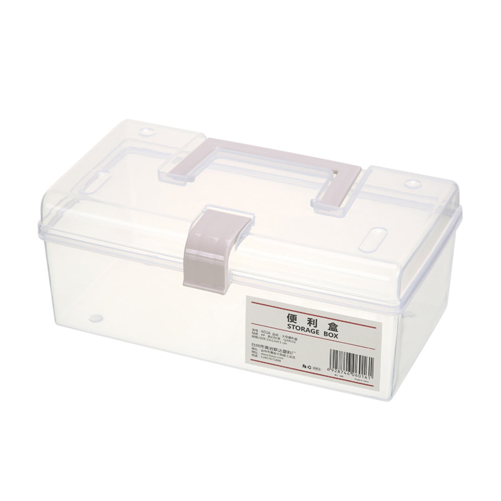 ievspot 1 Pcs Clear Multipurpose Storage Box, Plastic Sewing Box Tool ...