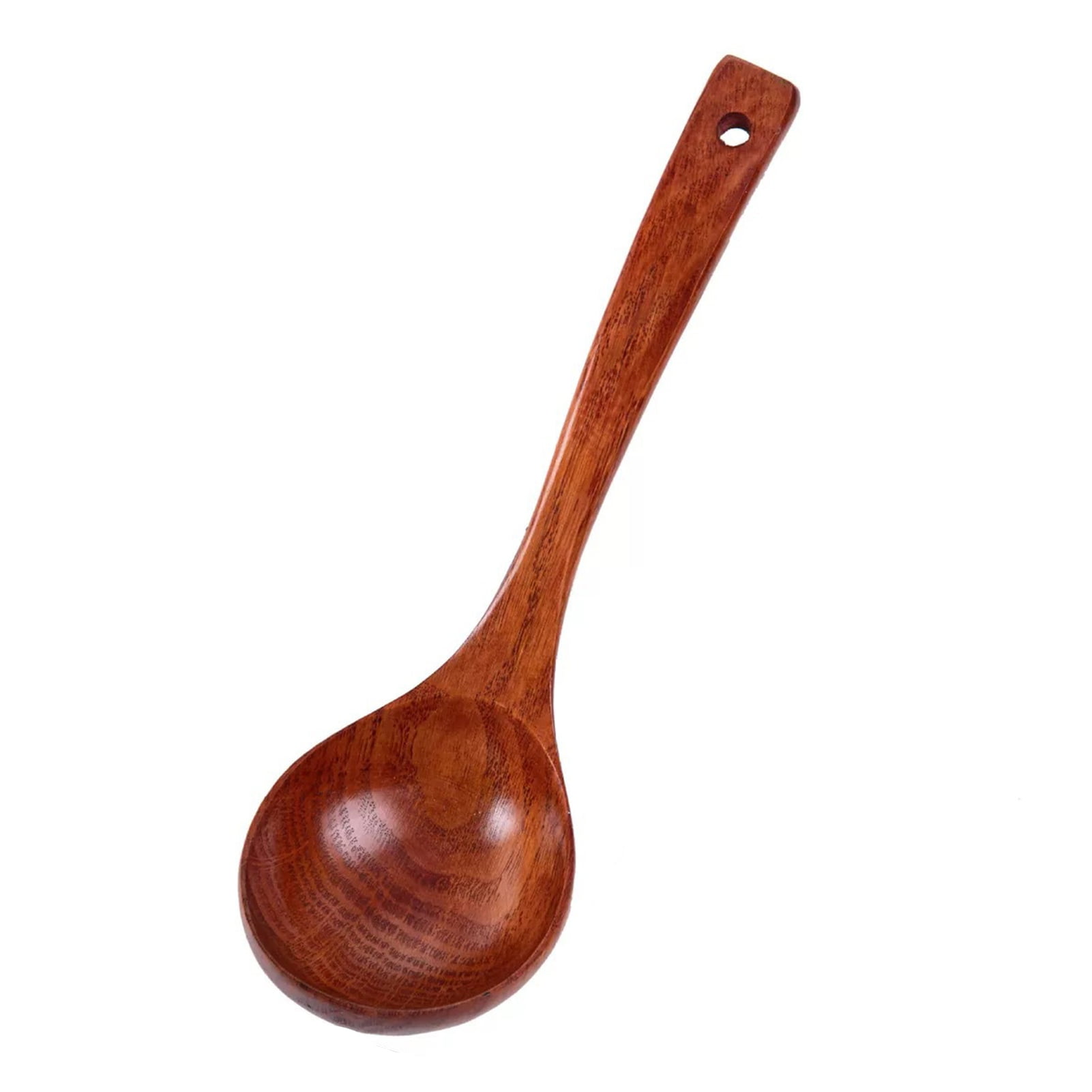 ievspot 1 Pcs Wooden Ladle for Cooking, Wood Ladle Soup Spoon, Teak ...
