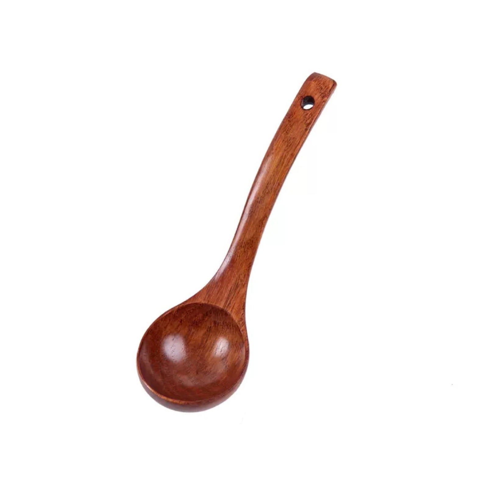 ievspot 1 Pcs Wooden Ladle for Cooking, Wood Ladle Soup Spoon, Teak ...