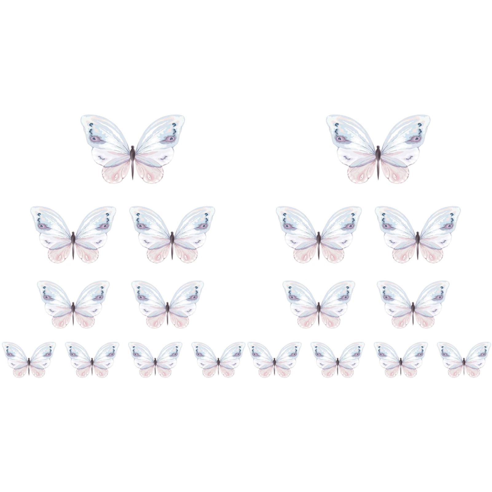 ievspot 1 Set Butterfly Cake Decorations With Happy Birthday Acrylic ...