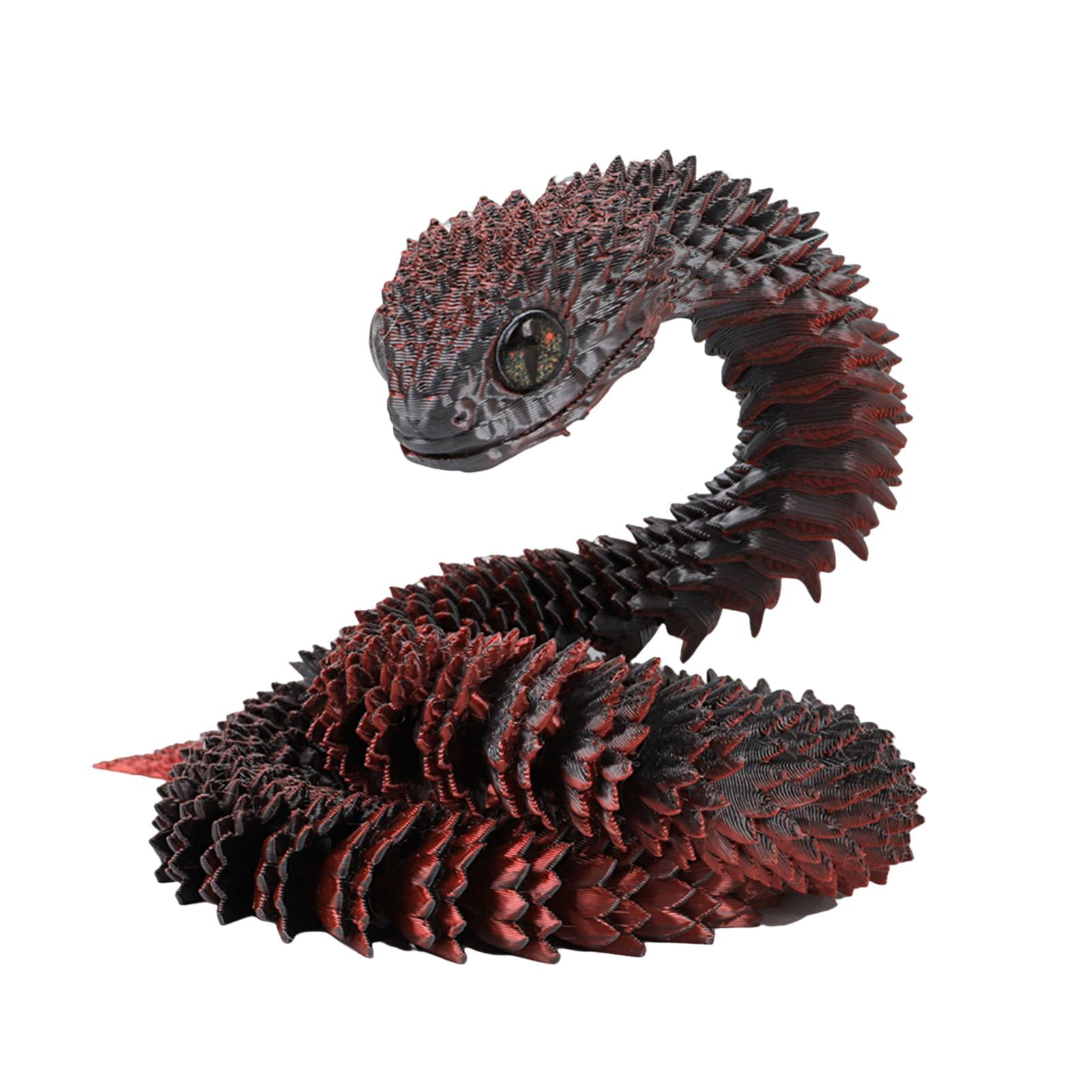 ievspot 3D Printed Animals Articulated Simulated Snake Toys Realistic ...