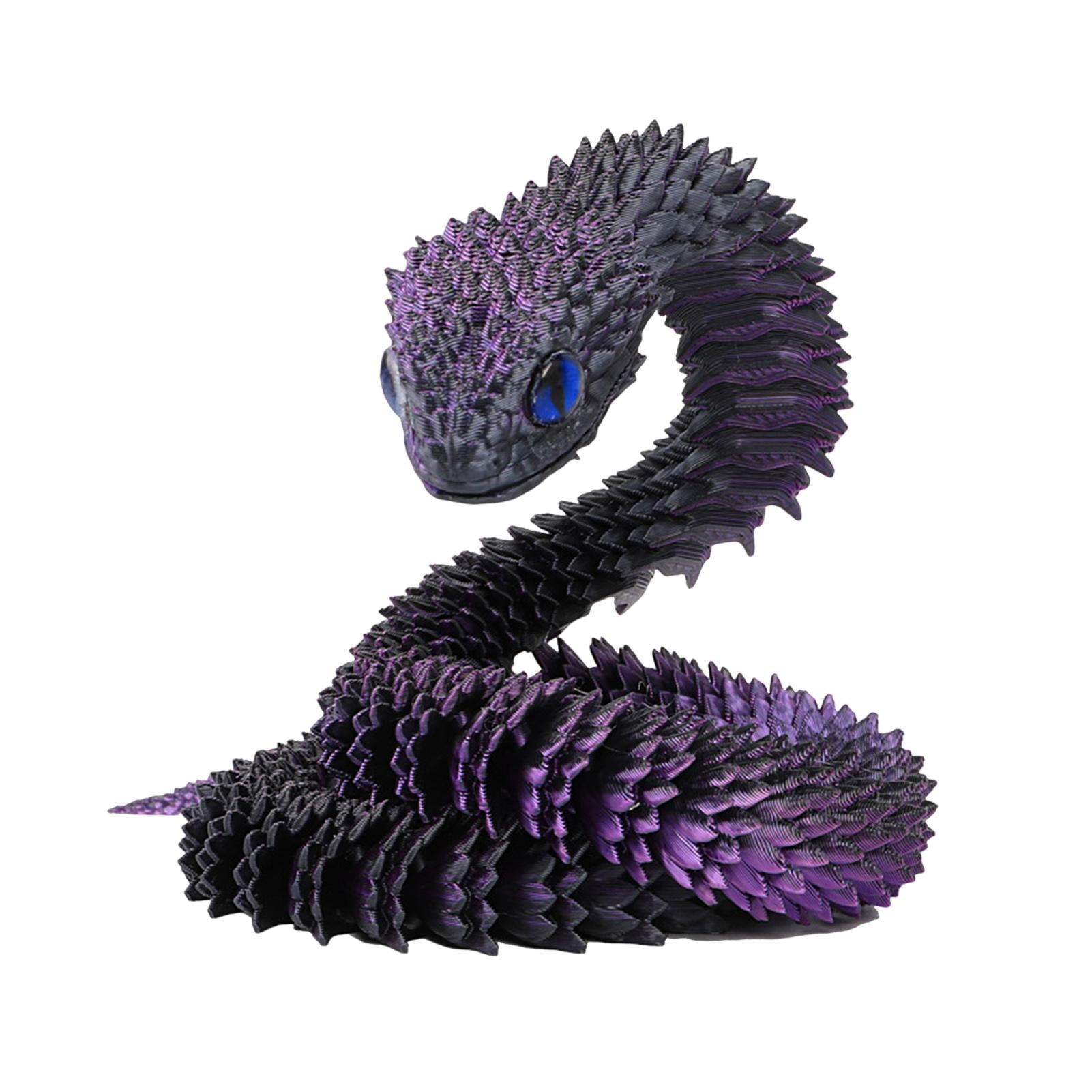 ievspot 3D Printed Animals Articulated Simulated Snake Toys Realistic ...