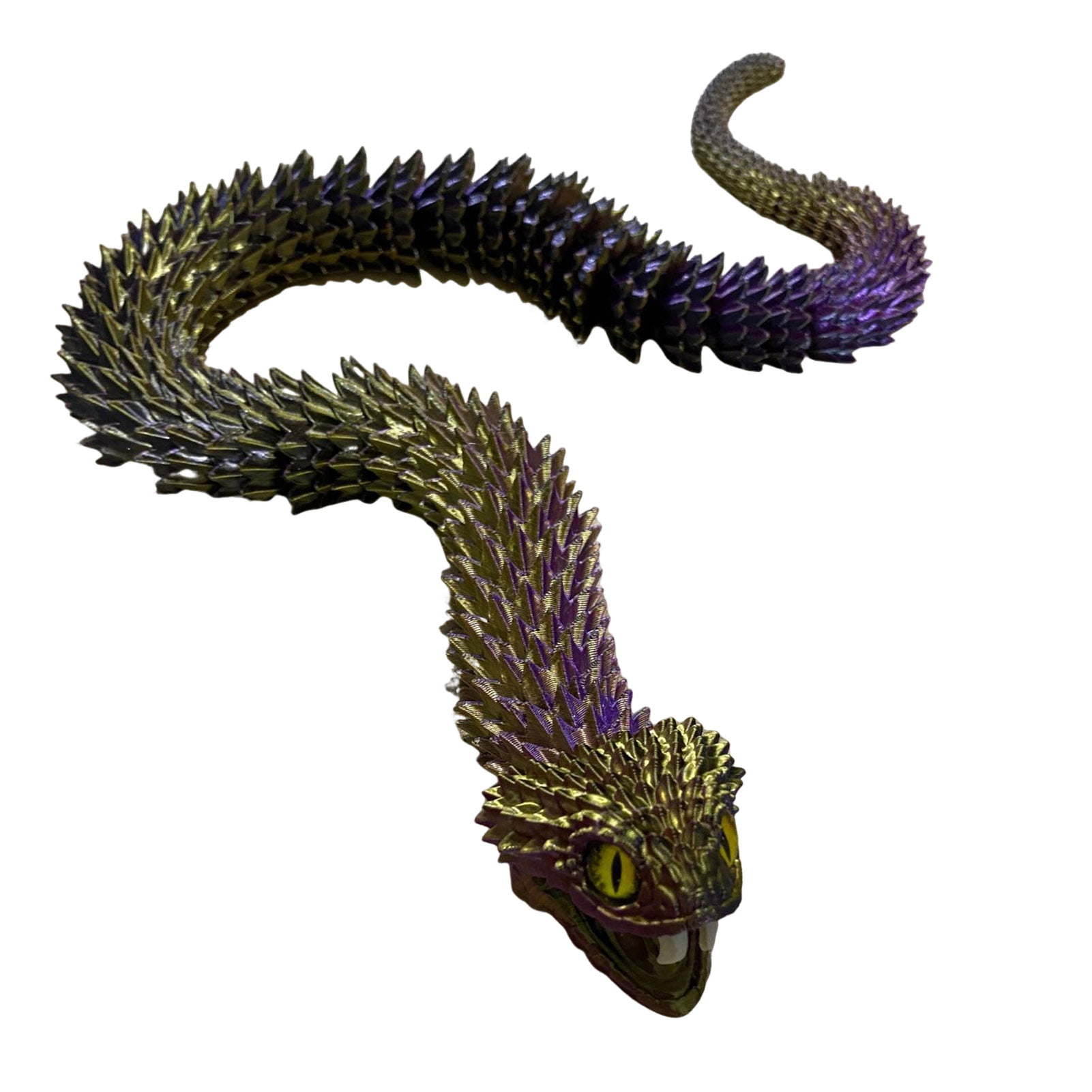 ievspot 3D Printed Snake Toy Articulated Snake with Openable Mouth And ...