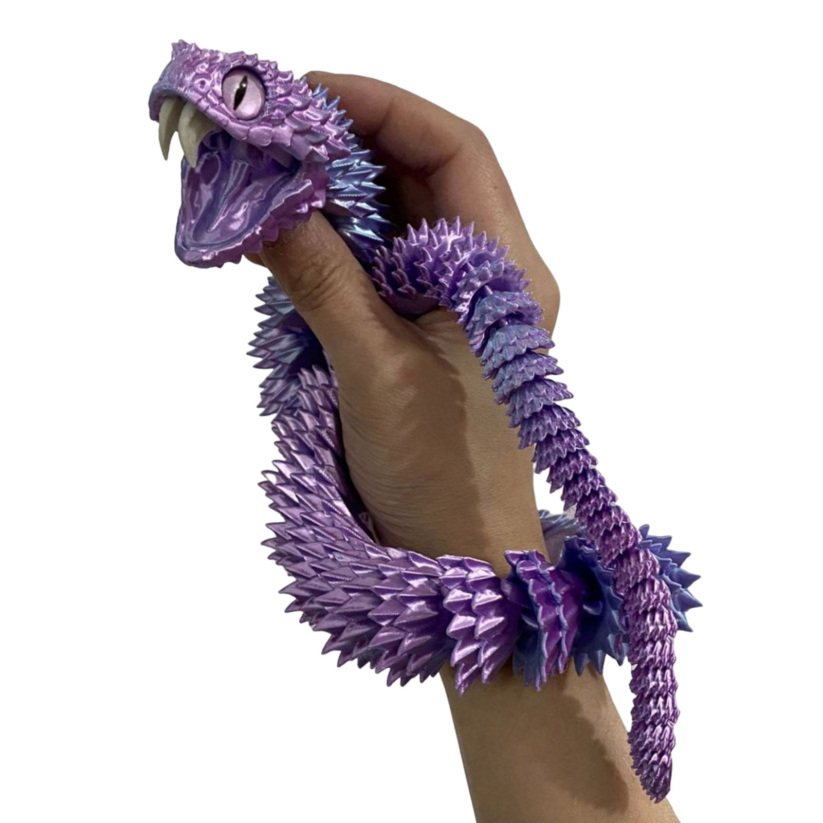 ievspot 3D Printed Snake Toy Articulated Snake with Openable Mouth And ...