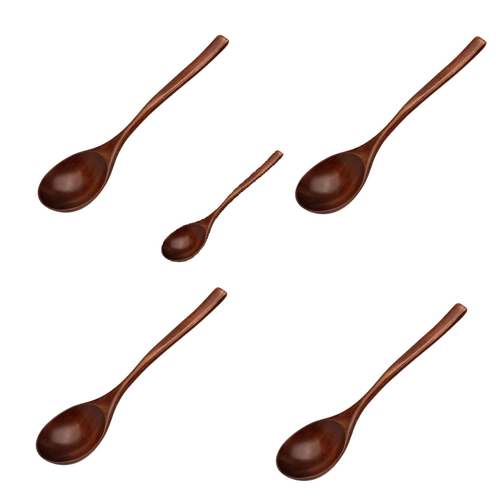ievspot 5 Pcs Wooden Water Spoon Set Rice Measuring Spoons Large Ladle ...