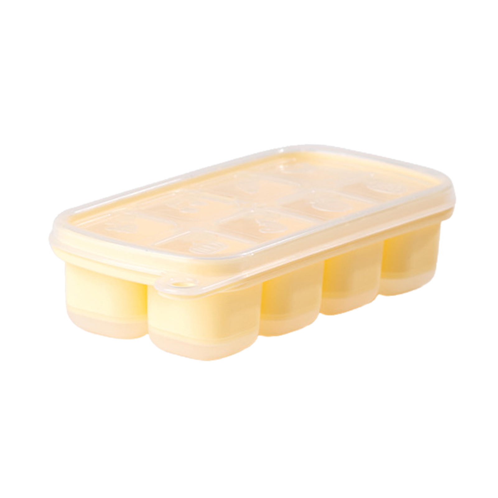 ievspot Ice Tray with Lid 8-Cavity Ice Mold Multi-Purpose Ice Tray for ...