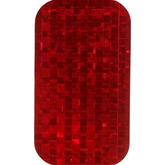 ifloortape DOT-SAE Red 2" x 3.5" High Visibility Reflective Stick On ...