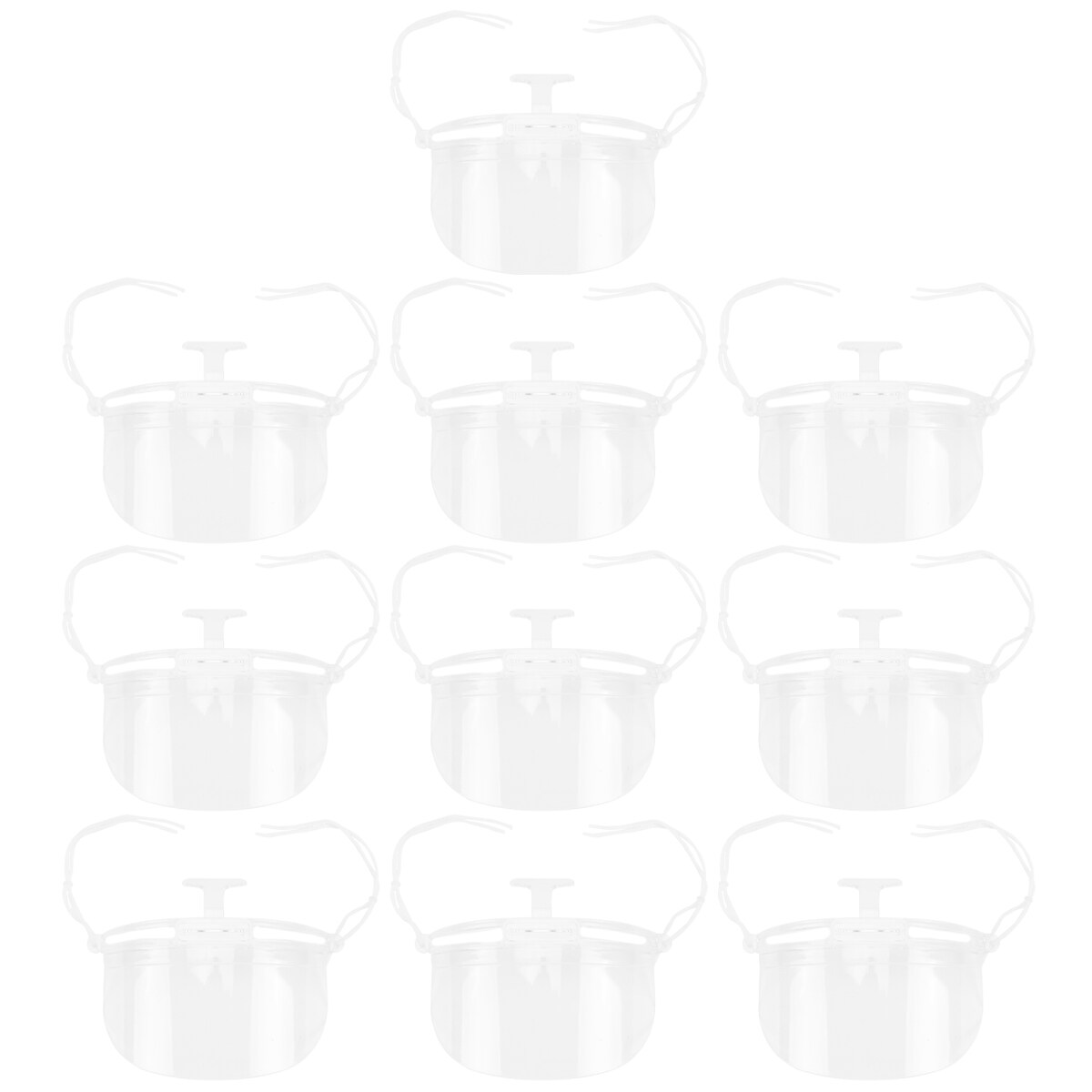 ifundom 1 Box 10pcs Transparent Sanitary Mouth Mask Plastic Mouth ...
