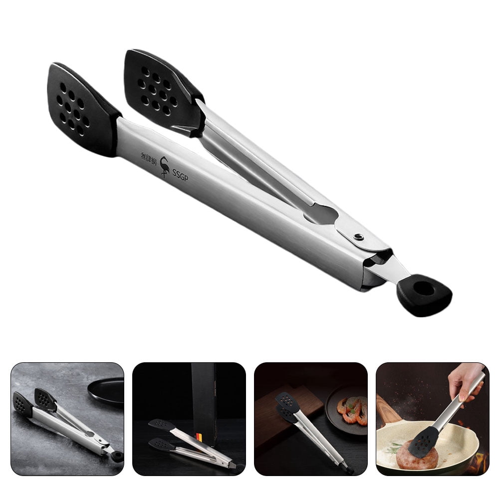 ifundom 1 Pc Silicone Head Pancake Tong BBQ Tool for Clipping and ...