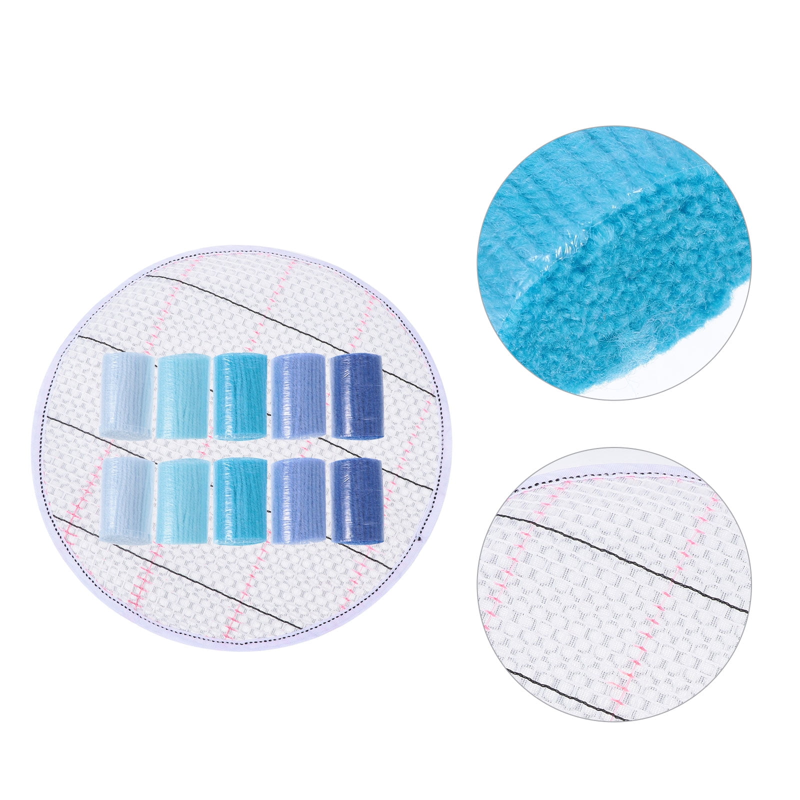 ifundom Wool Yarn Rug Weaving Kit with Mesh Pad for Craft Projects ...