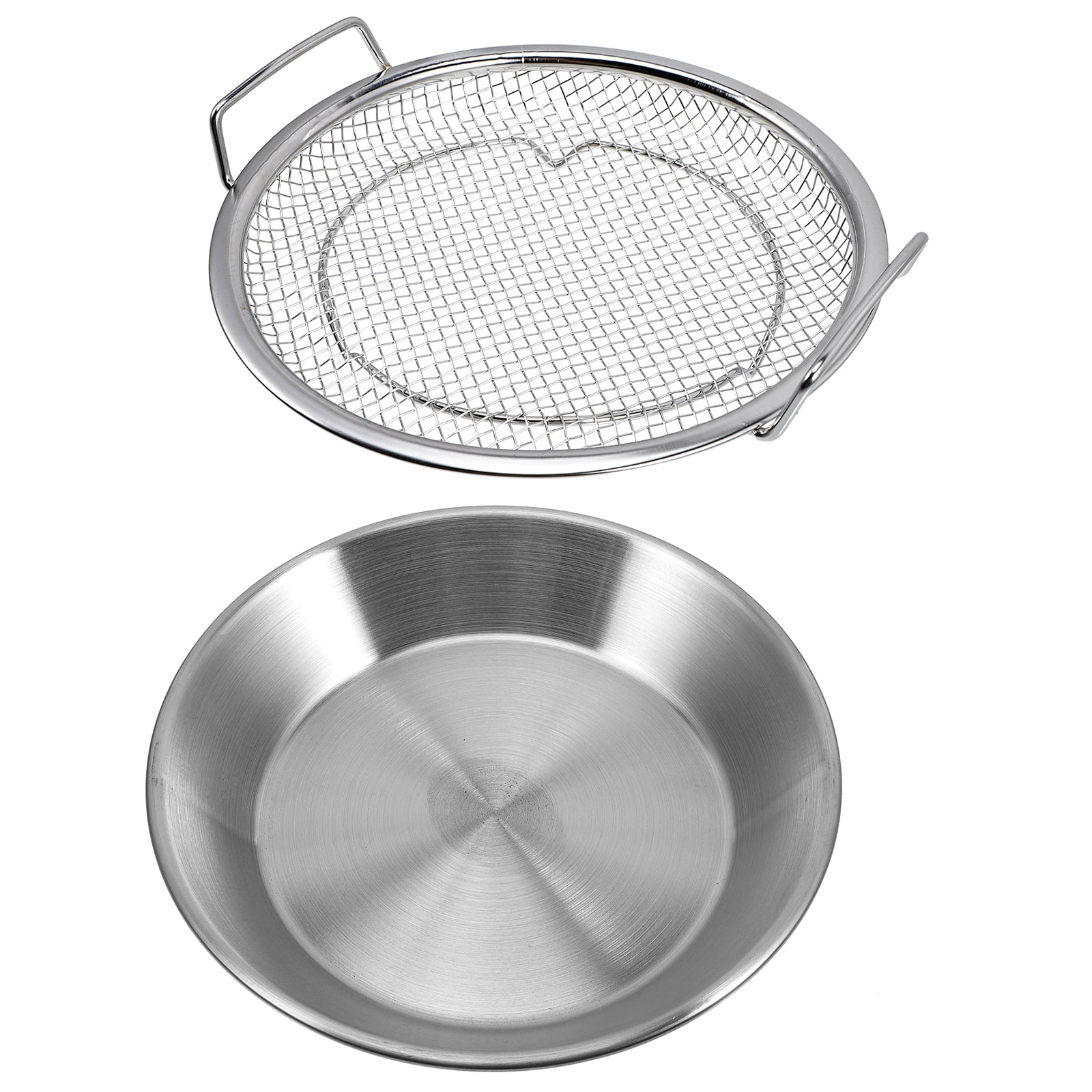 ifundom 1 Set Tiered Food Plate Fried Chicken Draining Net Plate Double ...