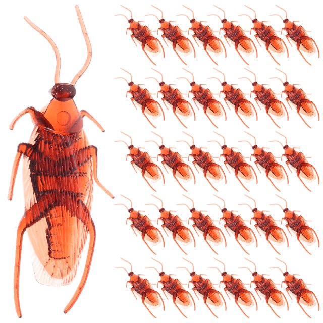 ifundom 100pcs Fake Roaches Prank Props Cockroach Realistic Cockroach ...