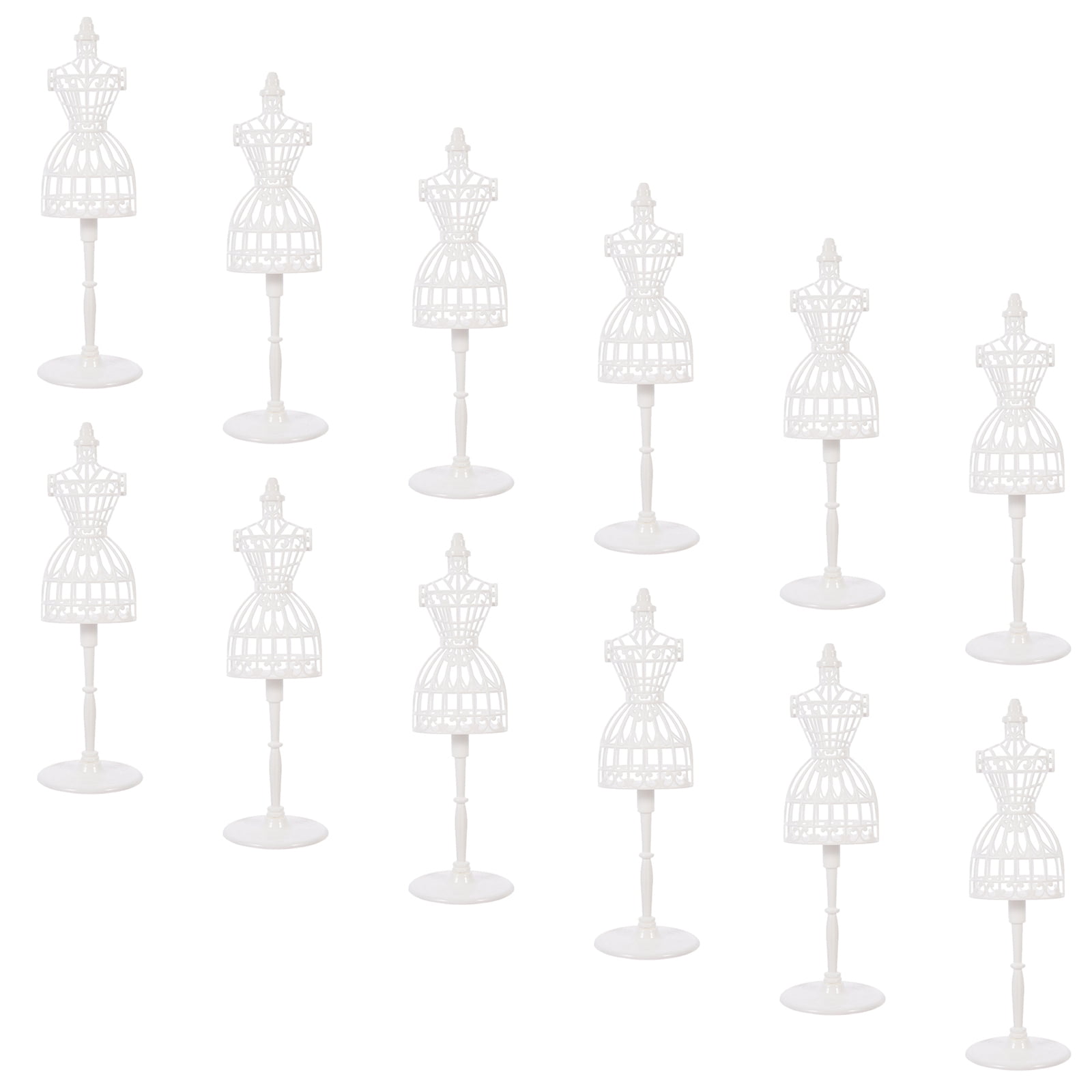 ifundom 12Pcs Miniature Doll Dress Stands Mannequin for Kids Doll ...