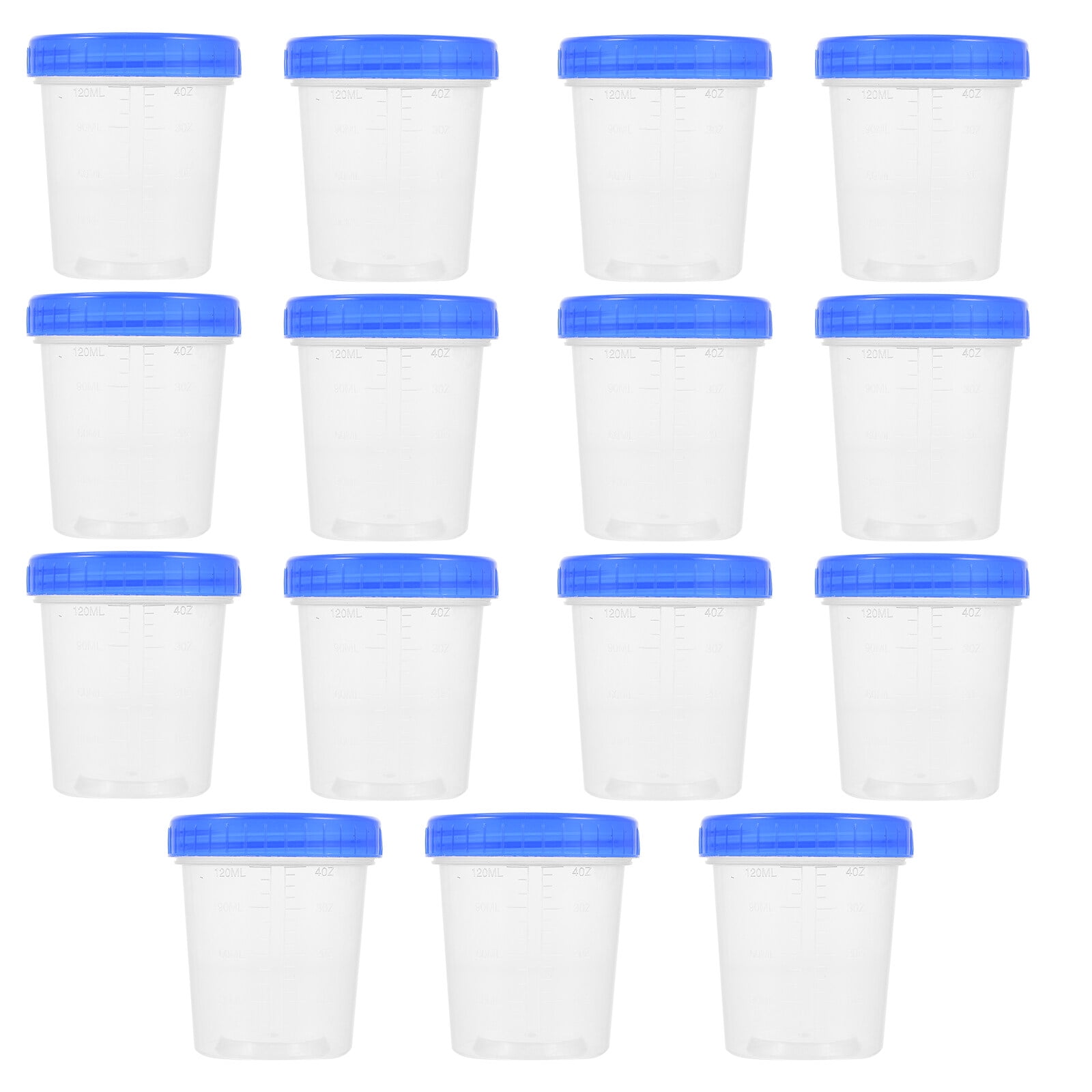 ifundom 15pcs Specimen Cups Measuring Cups Graduated Laboratory Cups ...