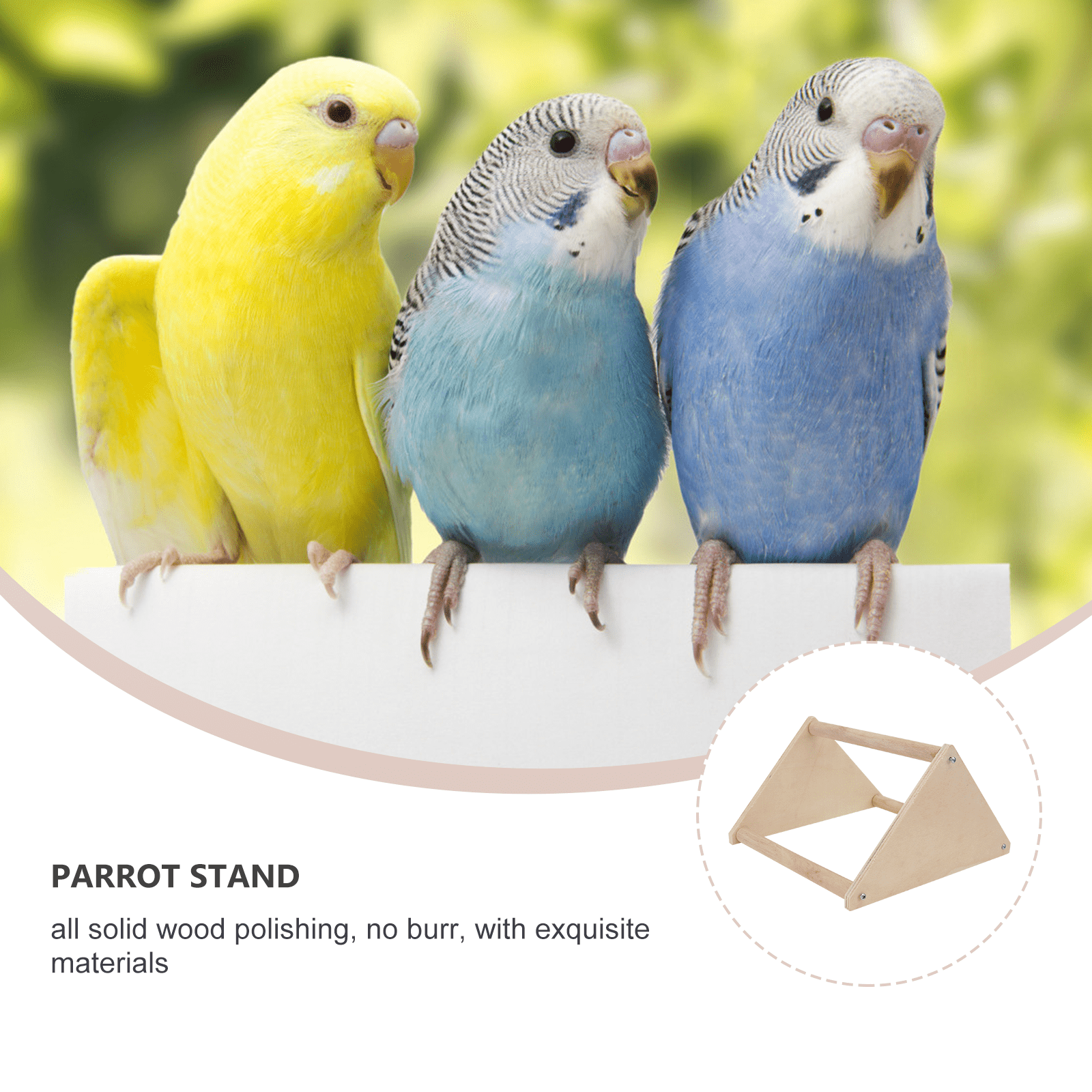 ifundom 1Pcs Parrot Standing Wood Rack for Pet Bird Use - Walmart.com
