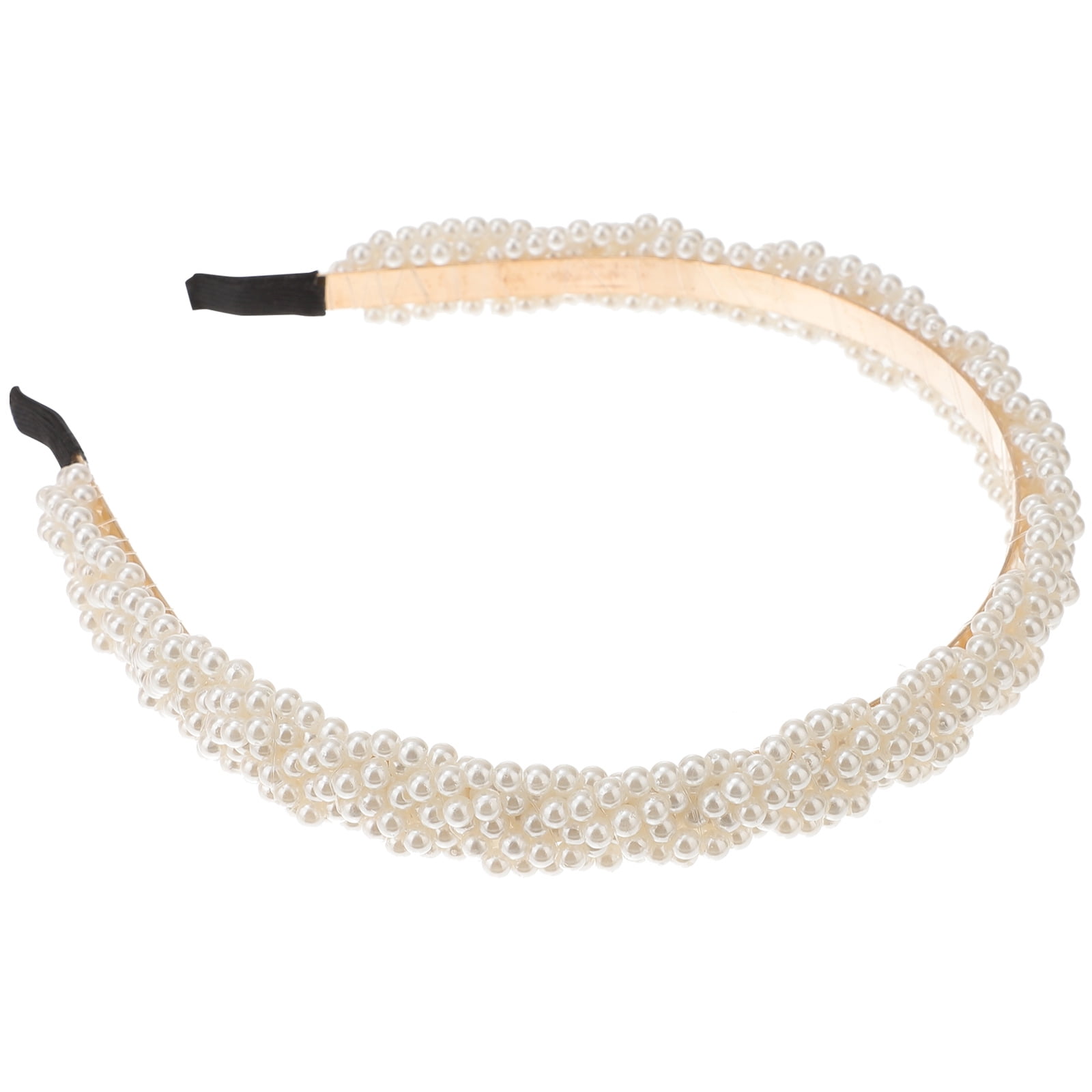 ifundom Crystal Bridal Headband White Chic Wedding Hair Accessories for ...