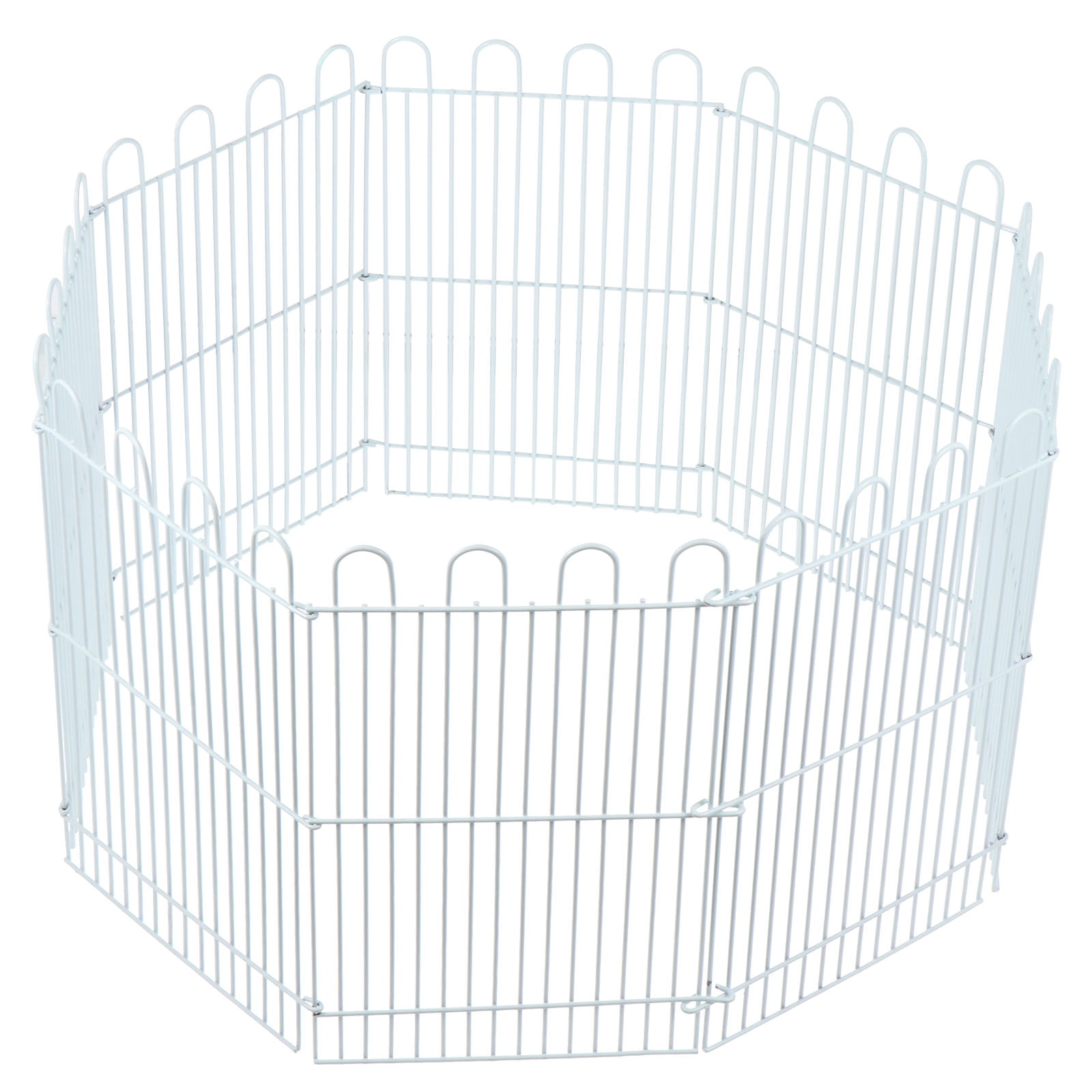 ifundom White Hamster Cage Playpen, Iron Wire Pet Supplies for ...
