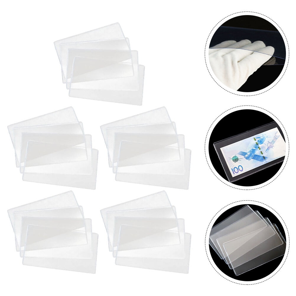 ifundom 20pcs PVC Cash Bags for Banknotes and Stamp Collecting Storage ...
