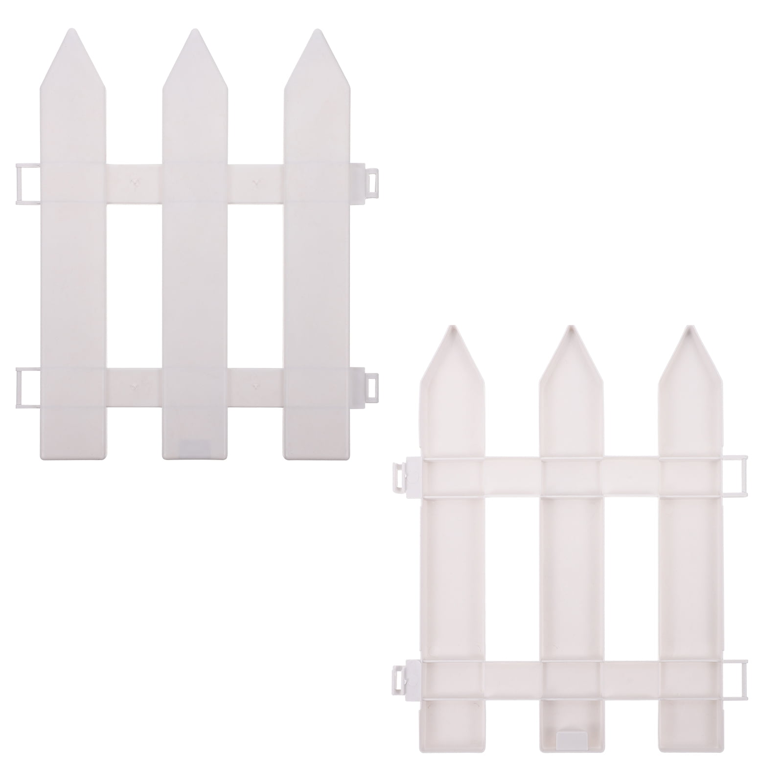 ifundom 2-Pack Plastic Garden Border Fence for Flower Beds, Smooth ...