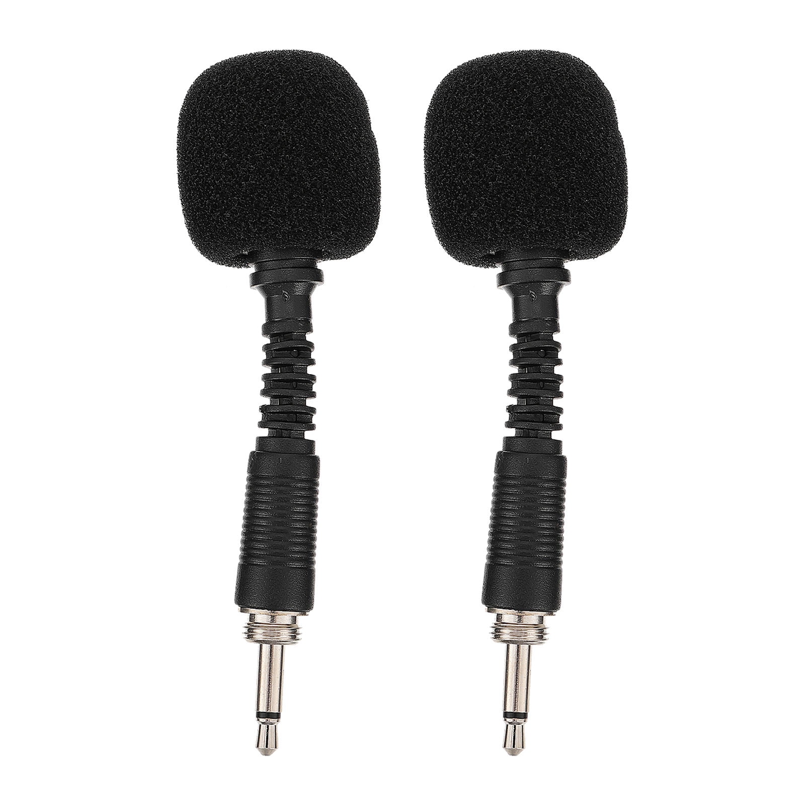 ifundom 2-Pack Microphones with Cable Inline Design, Black Plastic ...