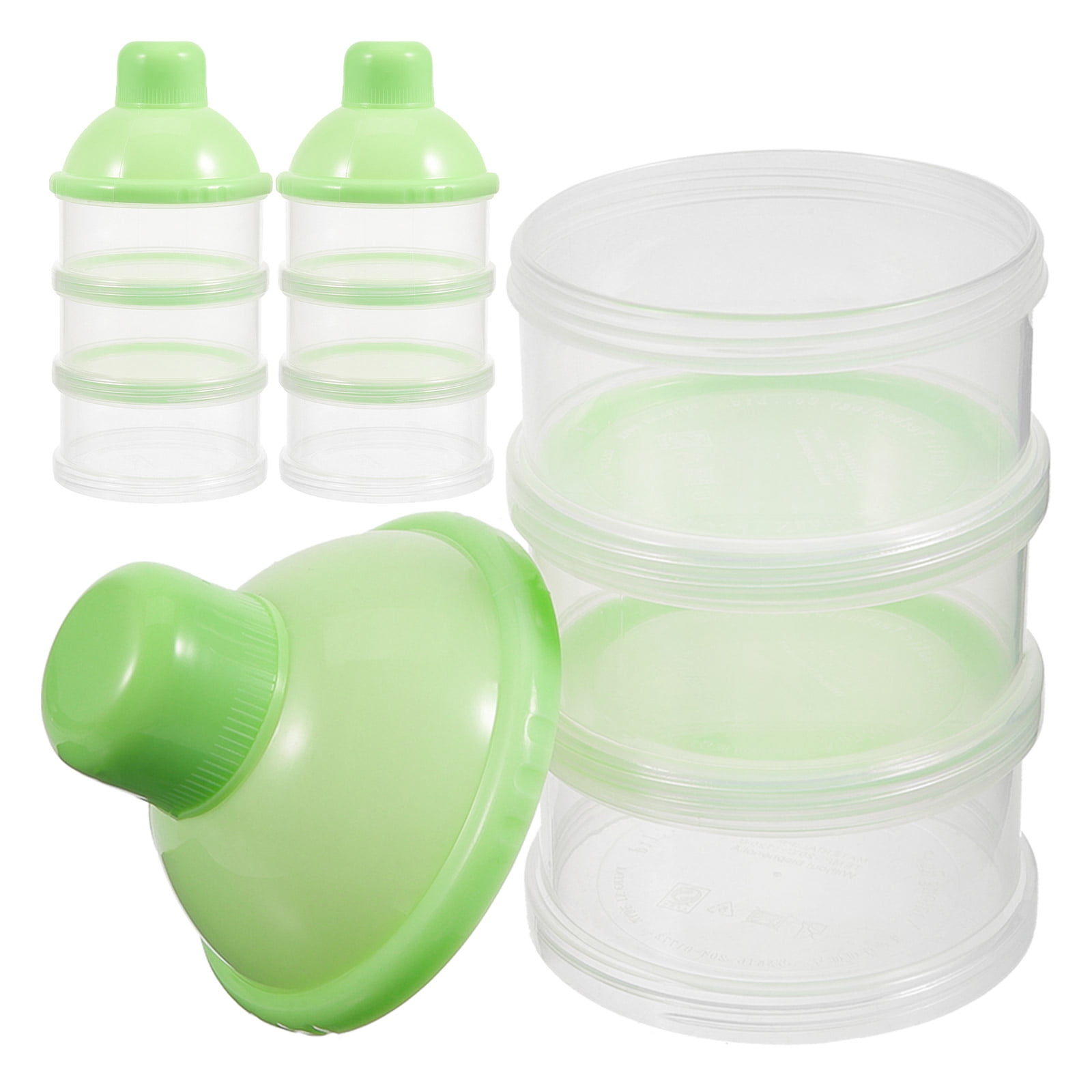 ifundom 3 Layers Powder Box for Baby Use, Stackable Plastic Formula ...