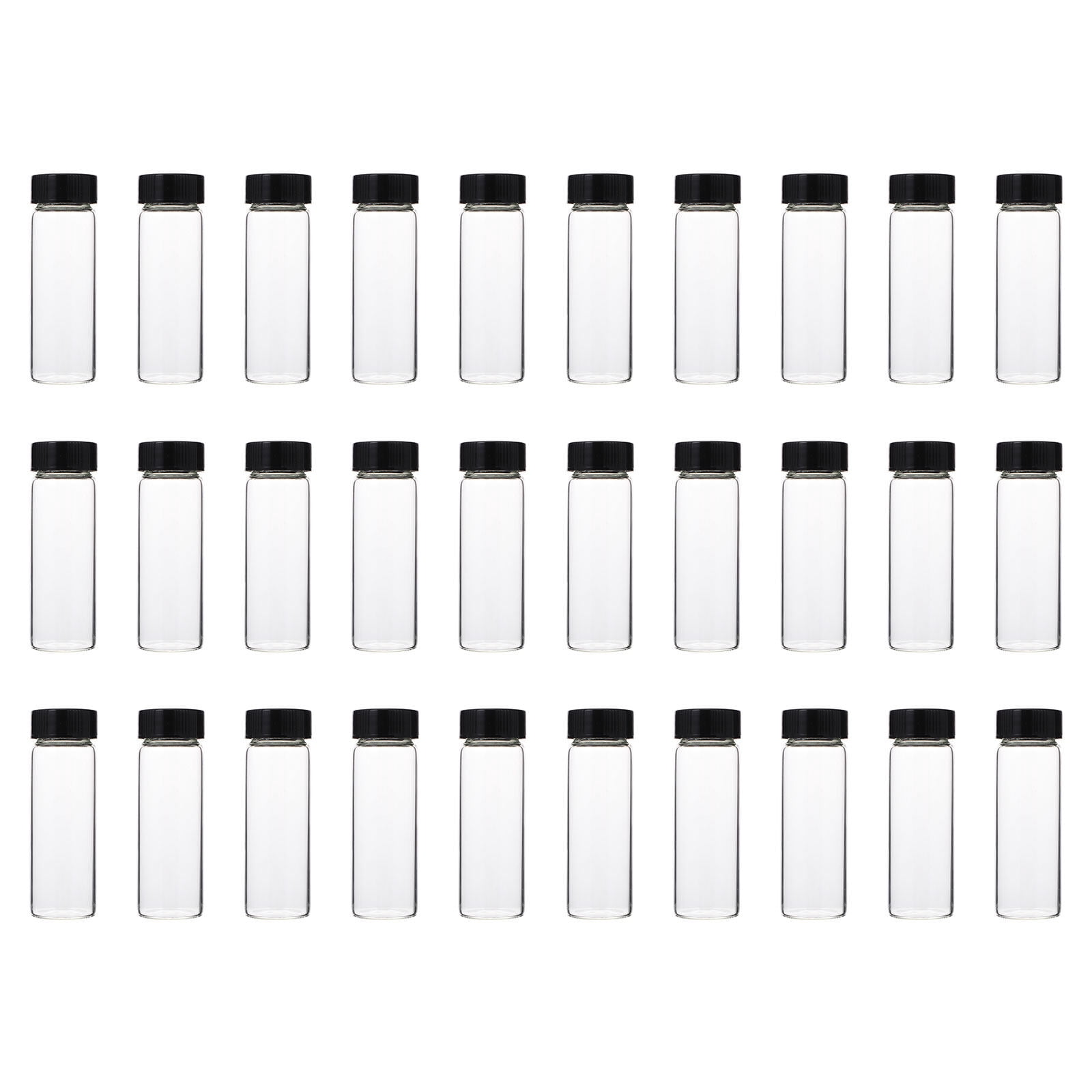 ifundom 30Pcs 30ml Transparent Screw Mouth Laboratory Sample Bottles ...